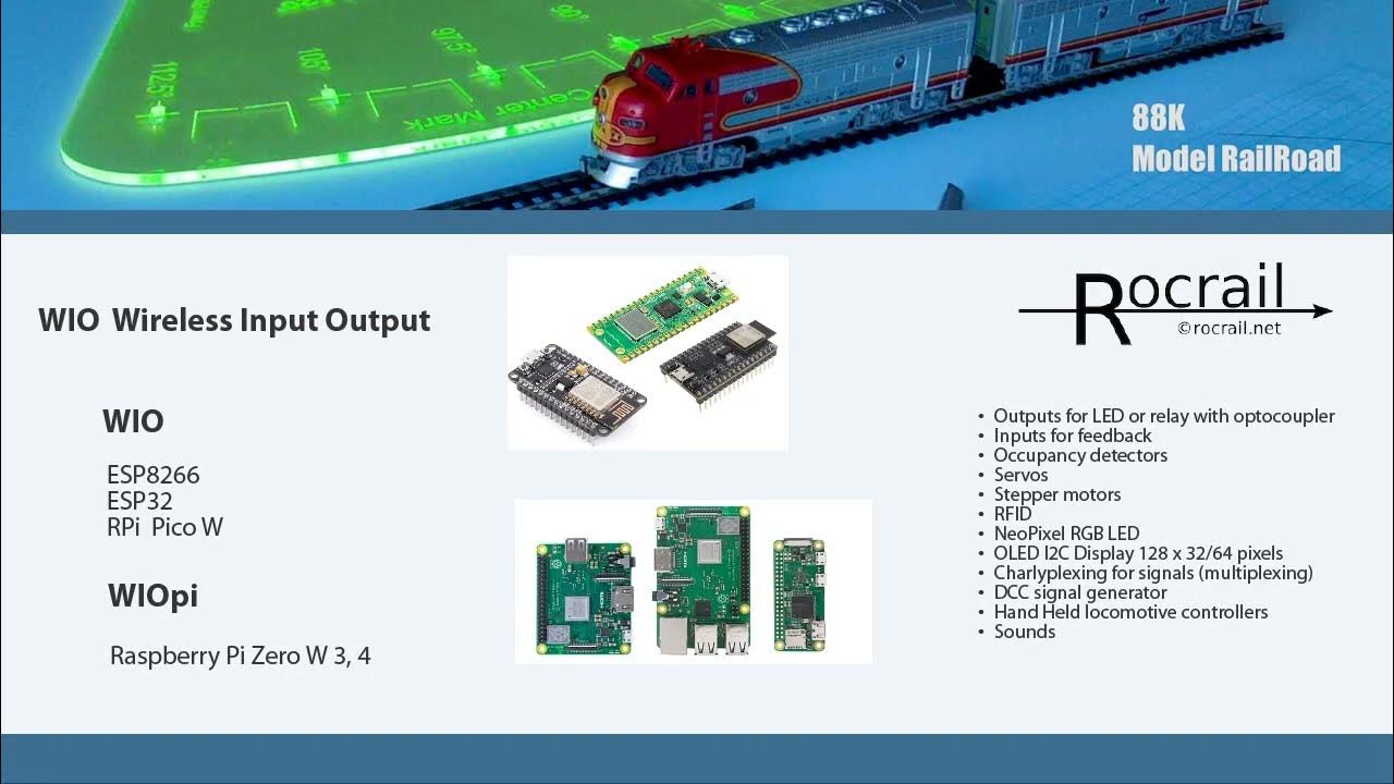 Rocrail WIO Wireless Input Output Part 1 - YouTube