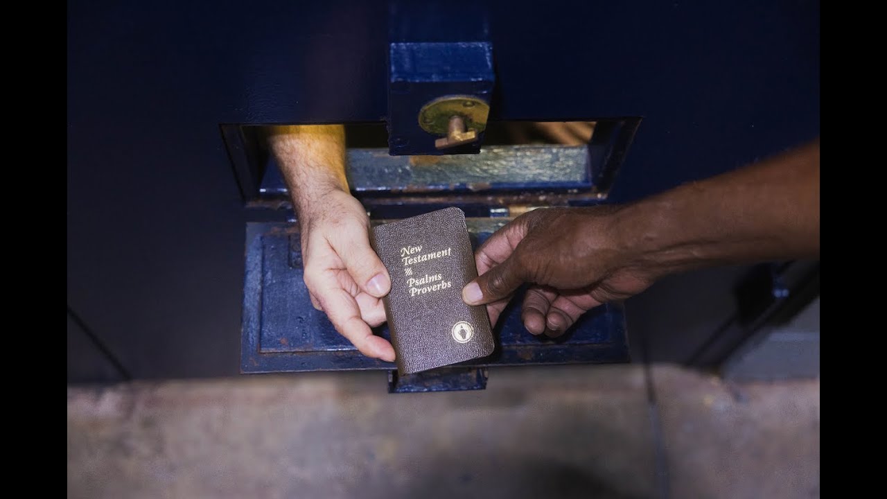 Gideons International: Bible Distribution at Jail - YouTube