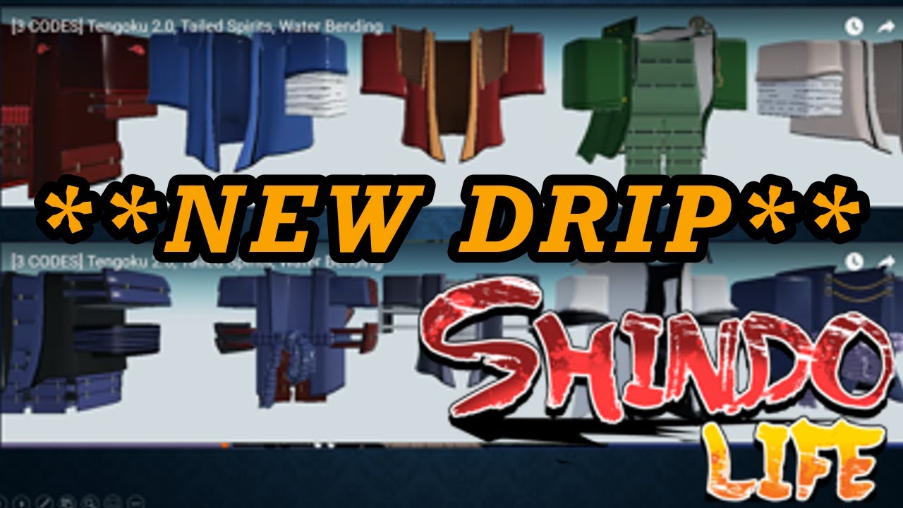 Shindo Life Update **NEW DRIP**! | 5 Outfits 100k+ Rellcoin each ...