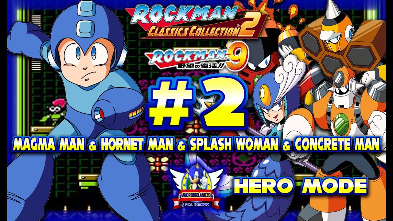 Rockman Classics Collection 2 PS4 (1080p) - Rockman 9 Part 2 Hero Mode ...