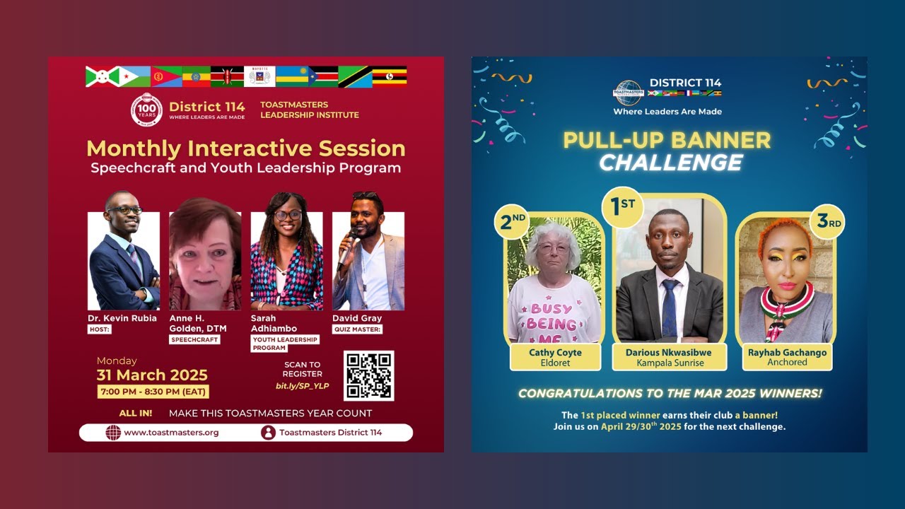March Interactive Session & Pull-up Banner Challenge - YouTube