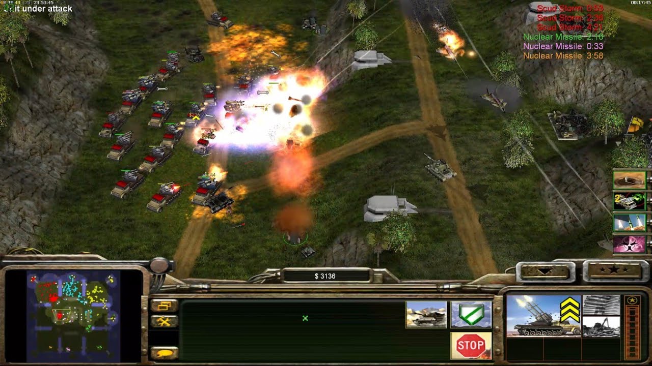 3 vs5 Intense Battle GLA Toxin General Command & Conquer Generals Zero ...
