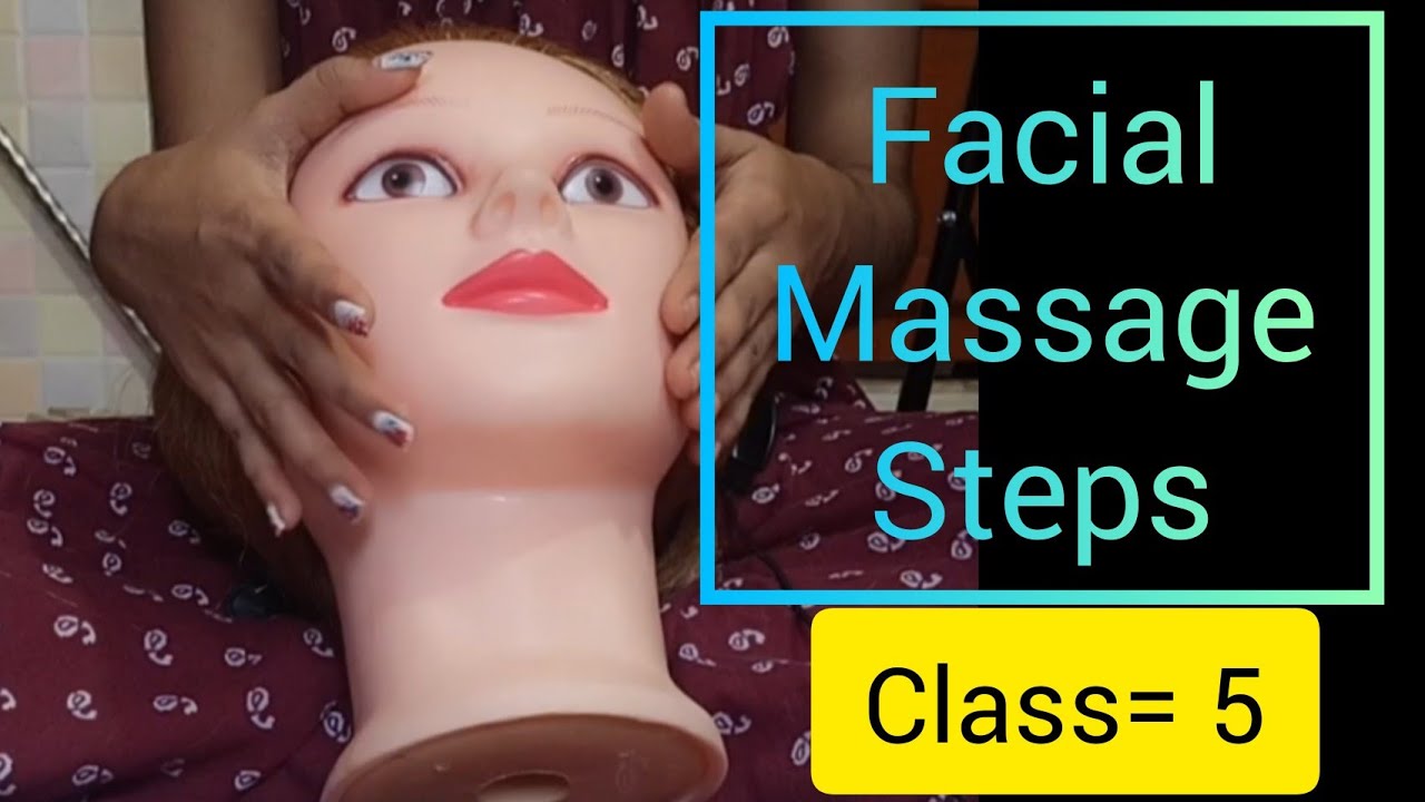 class=5 facial massage step by step।। facial massage at home।। #facial ...