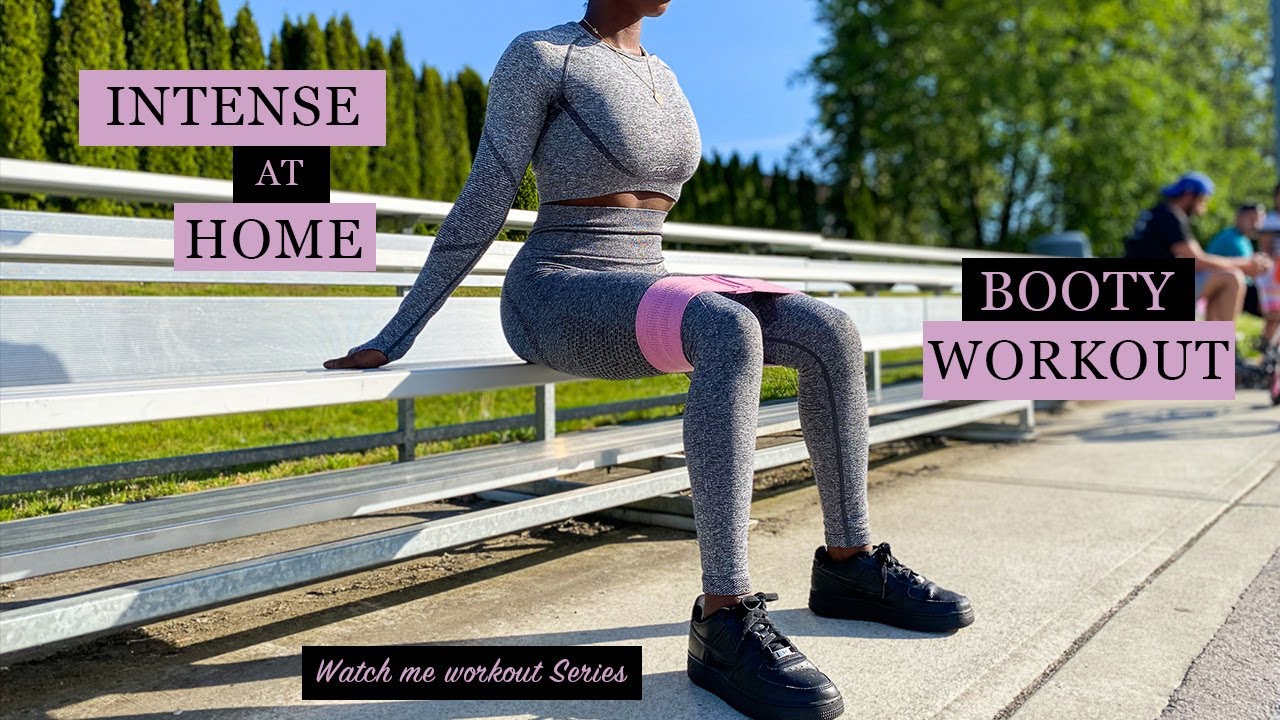 Intense At Home Booty Workout Resistance Band Youtube