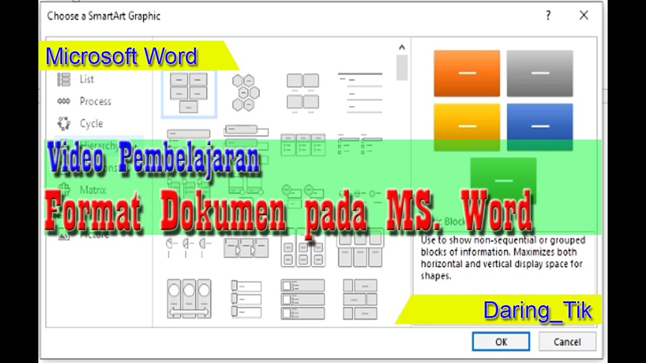 BELAJAR WORD #1 : Belajar Word || Format Dokumen pada MS. Word - YouTube