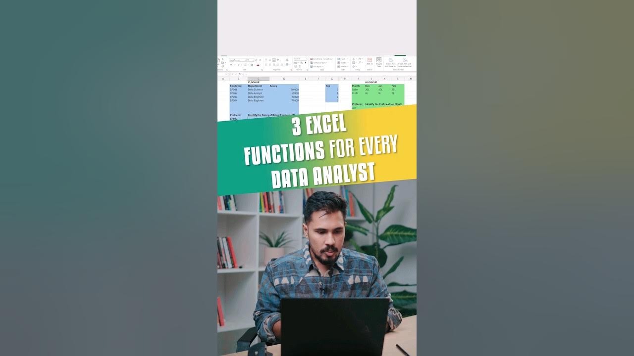 3 Excel Functions For Every Data Analyst Excel Dataanalysis Data Youtube