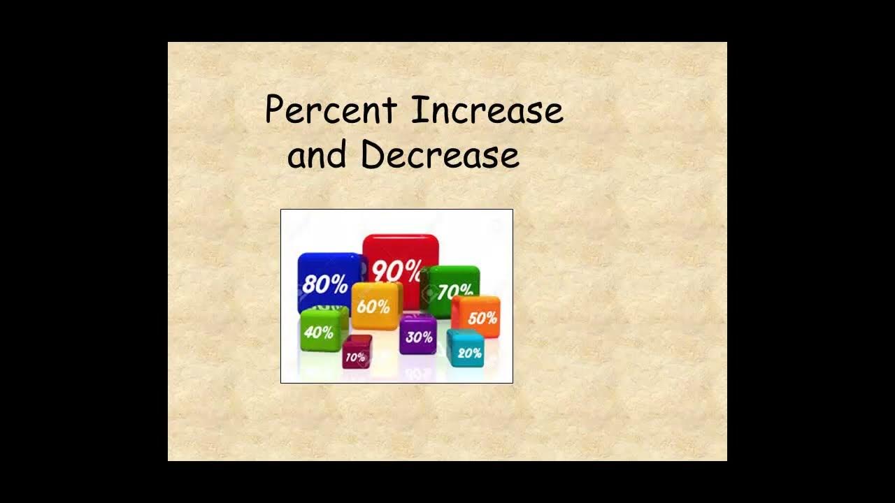 Grade 7 Percent Increase and Decrease - YouTube