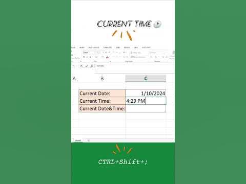 Current Date & Time Excel Shortcuts Keys Easy Tricks & Tips For Interview Beginners 💫 #viral # ...