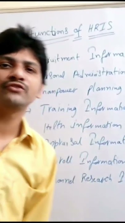 Functions of HRIS#rajesh technologies - YouTube