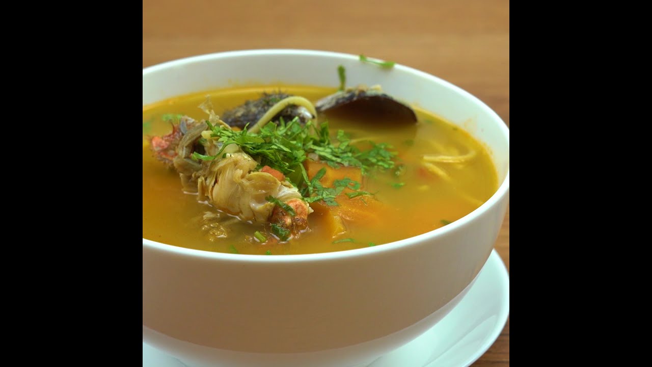 Sopa de choro con cangrejo. - YouTube