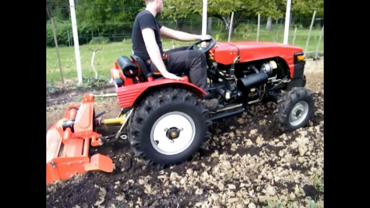 TY254 mini kis traktor TL talajmaró . Agrosat - YouTube