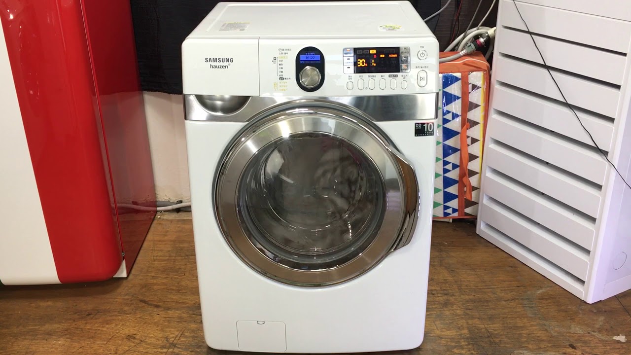 삼성 하우젠 17kg 중고드럼세탁기 samsung hauzen 17kg used drum washing machine wr ...