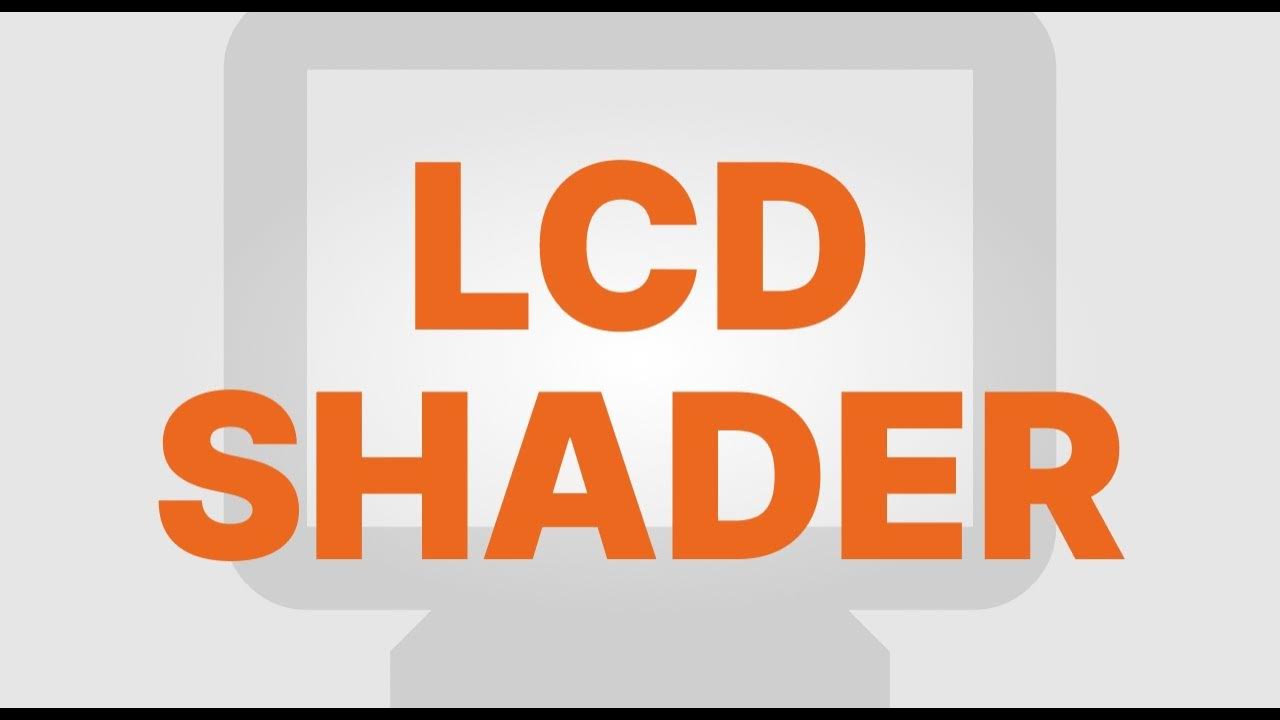 LCD Shader: Shockingly good screen rendering - YouTube