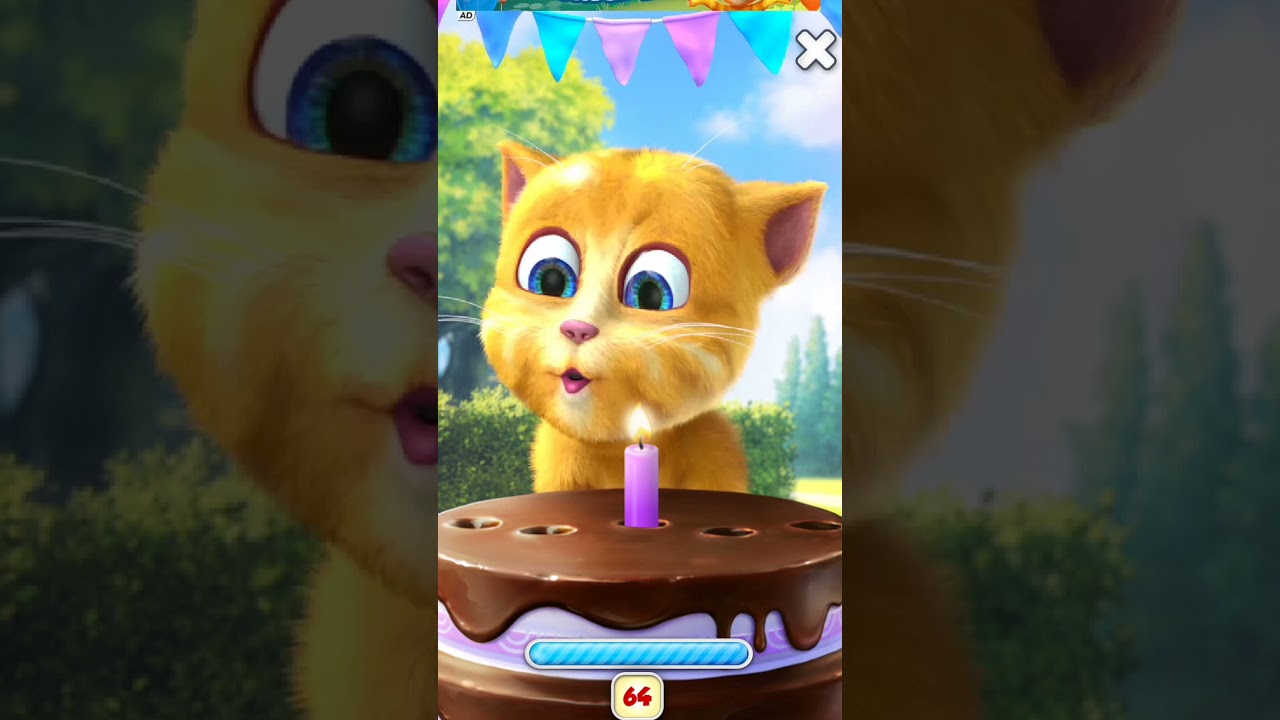 Talking Ginger 2 happy birthday || Talking Ginger 2 New Gameplay ...