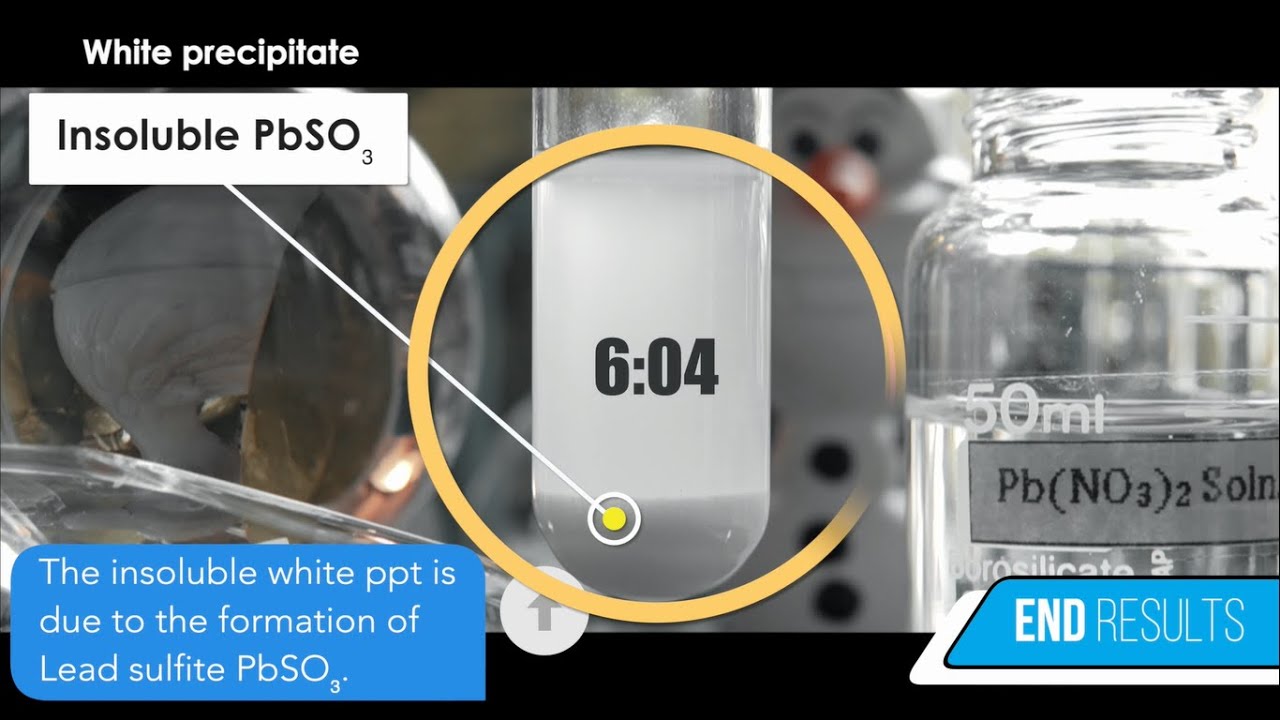 Pb(NO3)2 + Na2SO3 = PbSO3 + Na(NO3) - YouTube