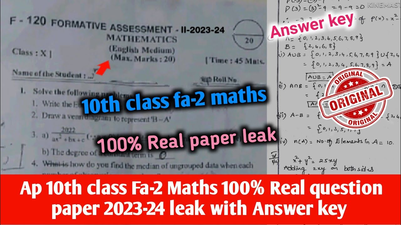 Ap 10th Class Fa2 Maths real Question Paper 2023 With Answers 10th ap-10th-class-fa2-maths-real-question-paper-2023-with-answers-10th