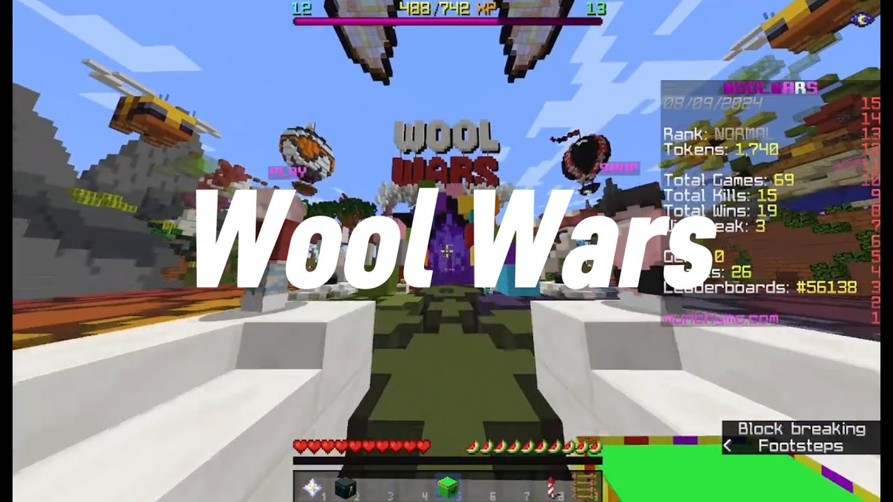 Playing Minecraft Wool Wars - YouTube