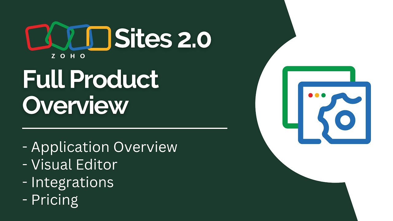 Zoho Sites 2.0 Full Product Overview - YouTube