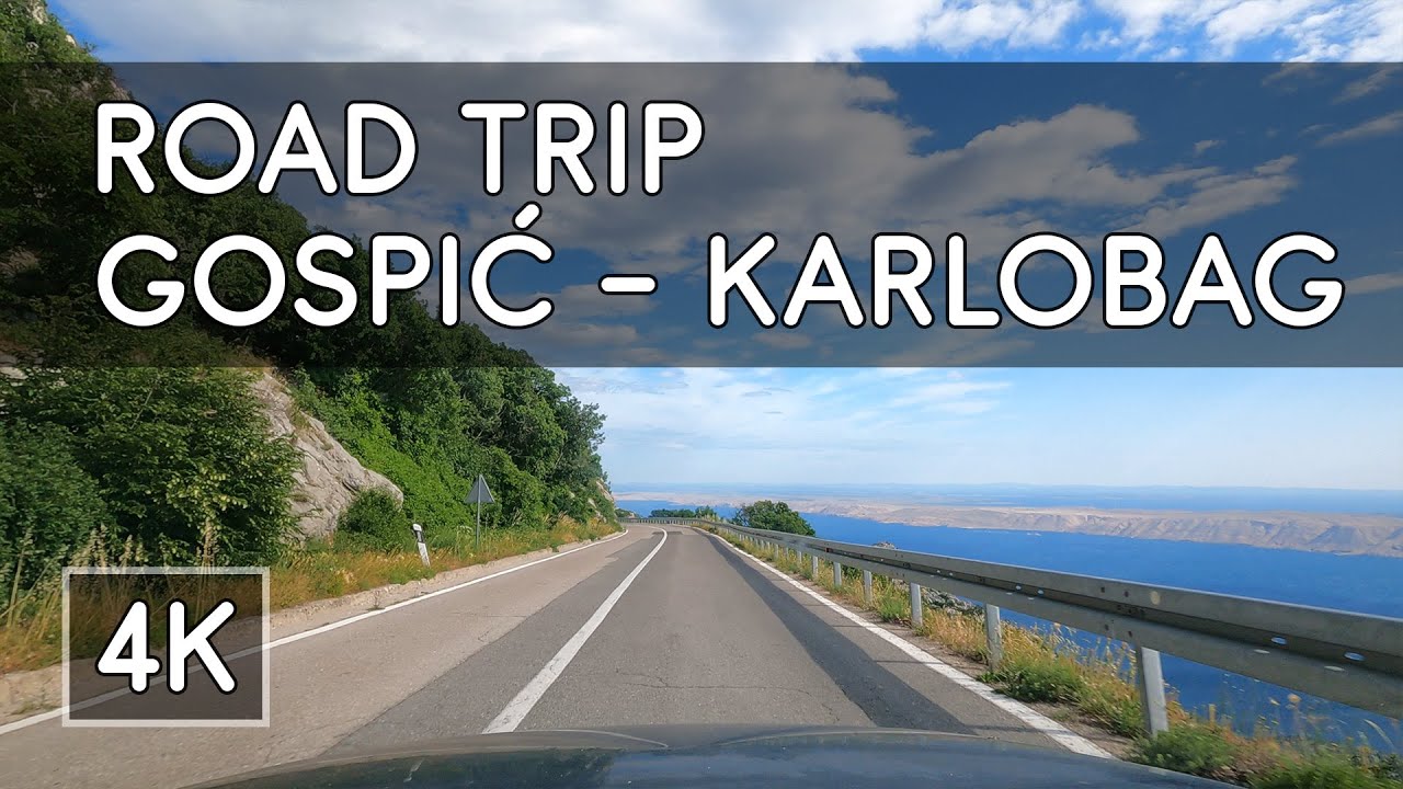 Road Trip: Gospić to Karlobag, Croatia - 4K UHD Virtual Travel - YouTube