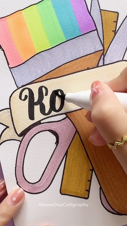 Transform Your Notebook with Creative Front Page Design 🌈 #shorts # ...