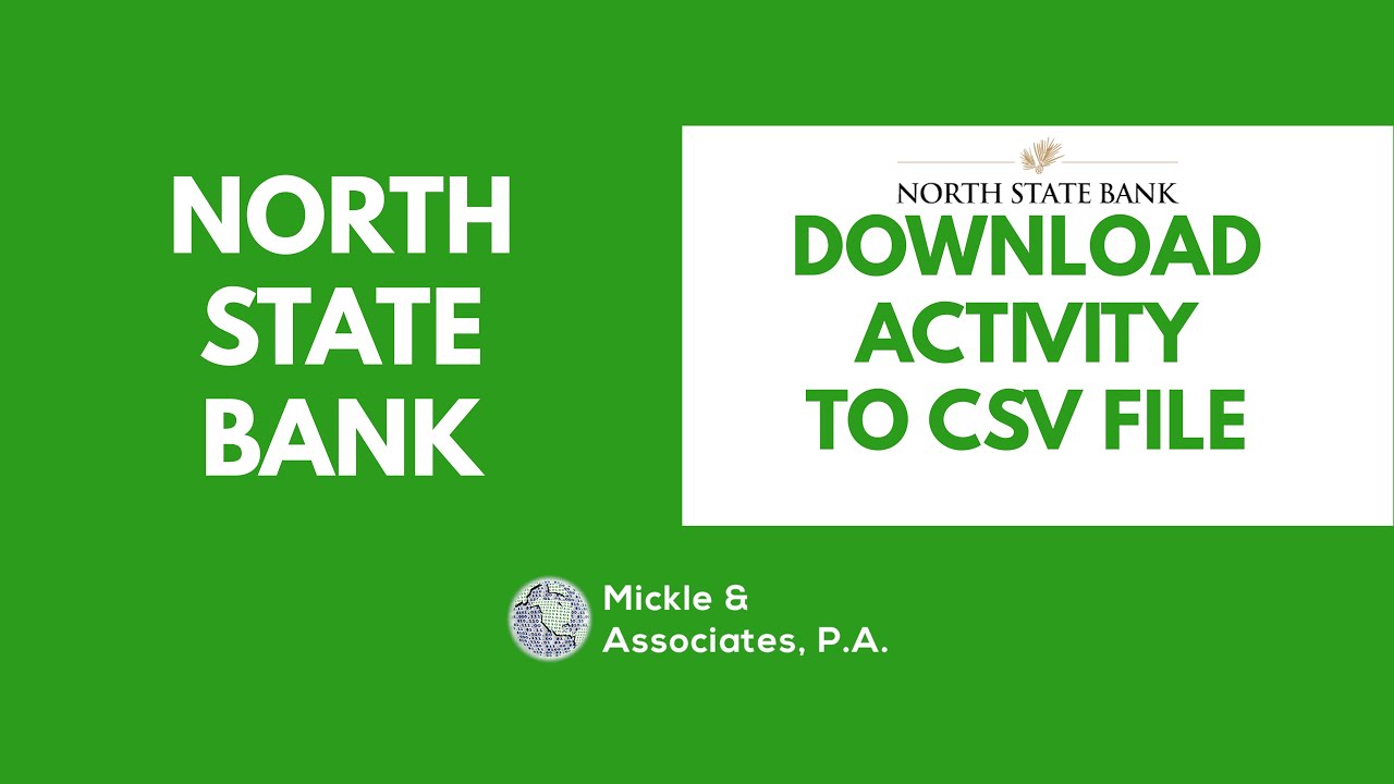 Bookkeeping Tips: How To Download North State Bank Activity to CSV File ...