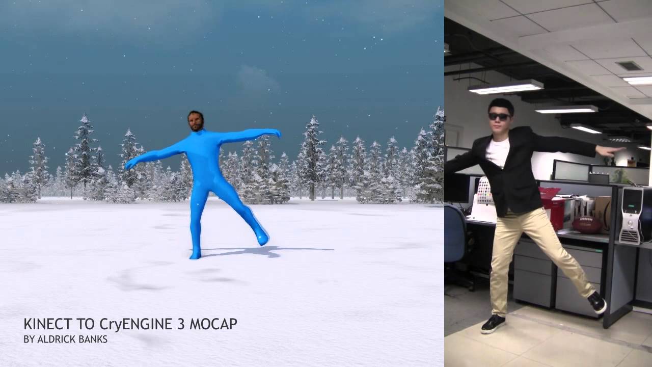 Kinect To CryENGINE 3 Mocap - YouTube
