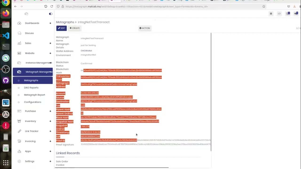 Constellation Metagraph Integration in Odoo ERP - YouTube
