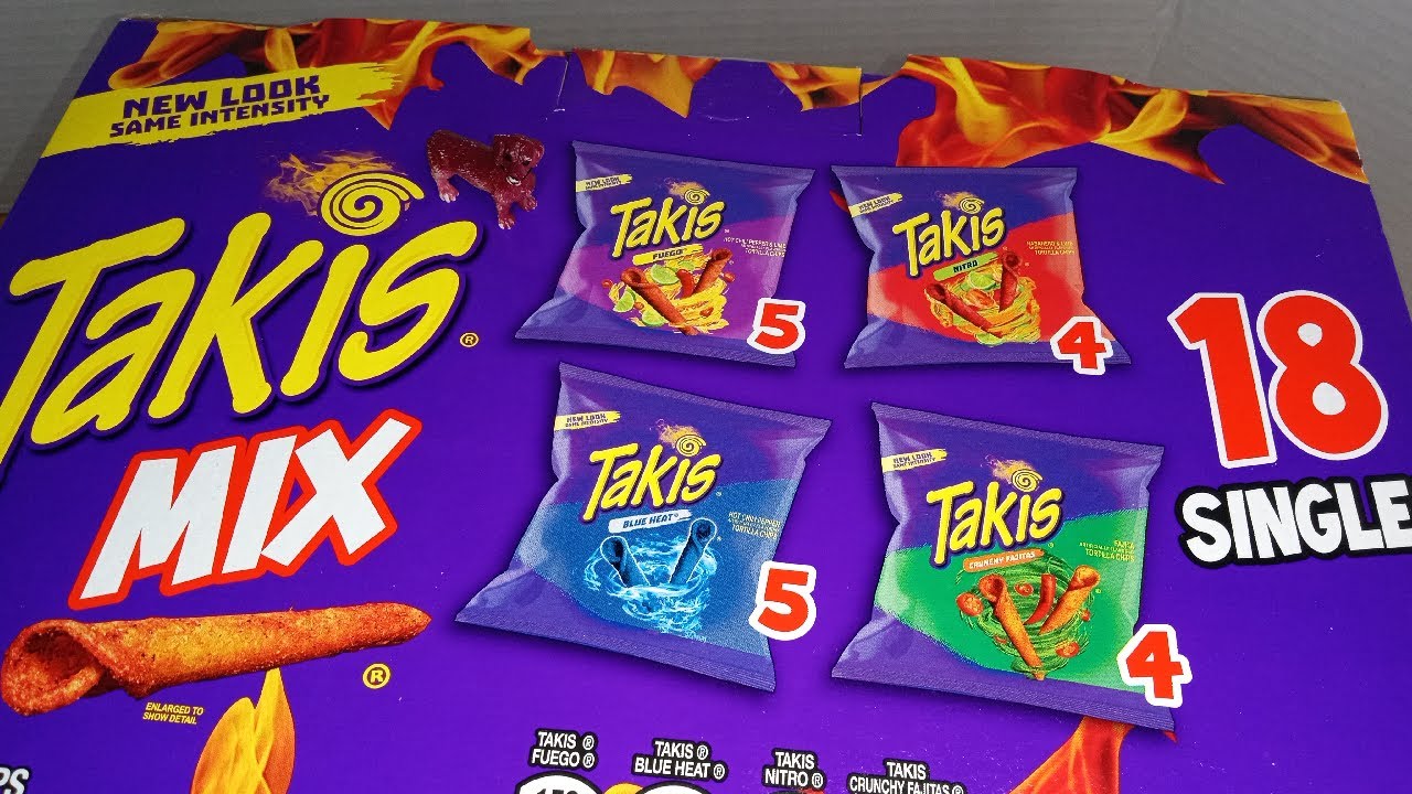 Unboxin Doxin - Takis Mix 18 Singles Multipack - YouTube