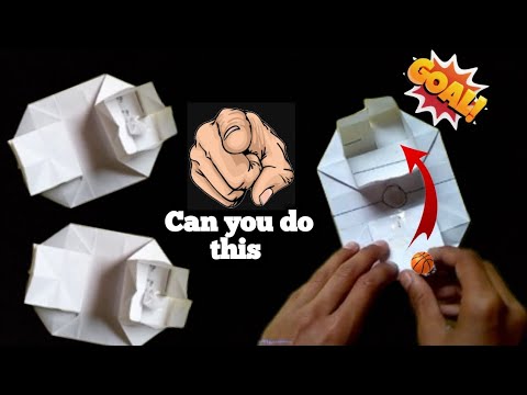 How to make a paper basketball game challenge || paper craft || paper ...