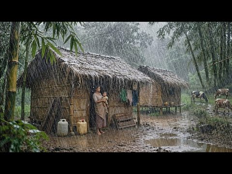 This Is Himalyan Nepali Mountain Village Life Heavy Rainy Day |Naturelly Village Dacumentary Video |