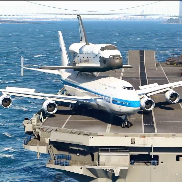 747 BOEING NASA Shuttle Emergency Plane Takeoff From Skiathos Airport # ...