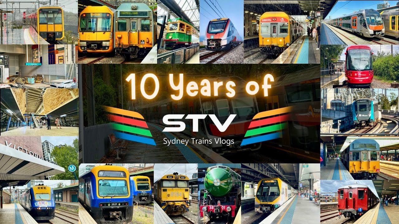 10 Years of Sydney Trains Vlogs - YouTube