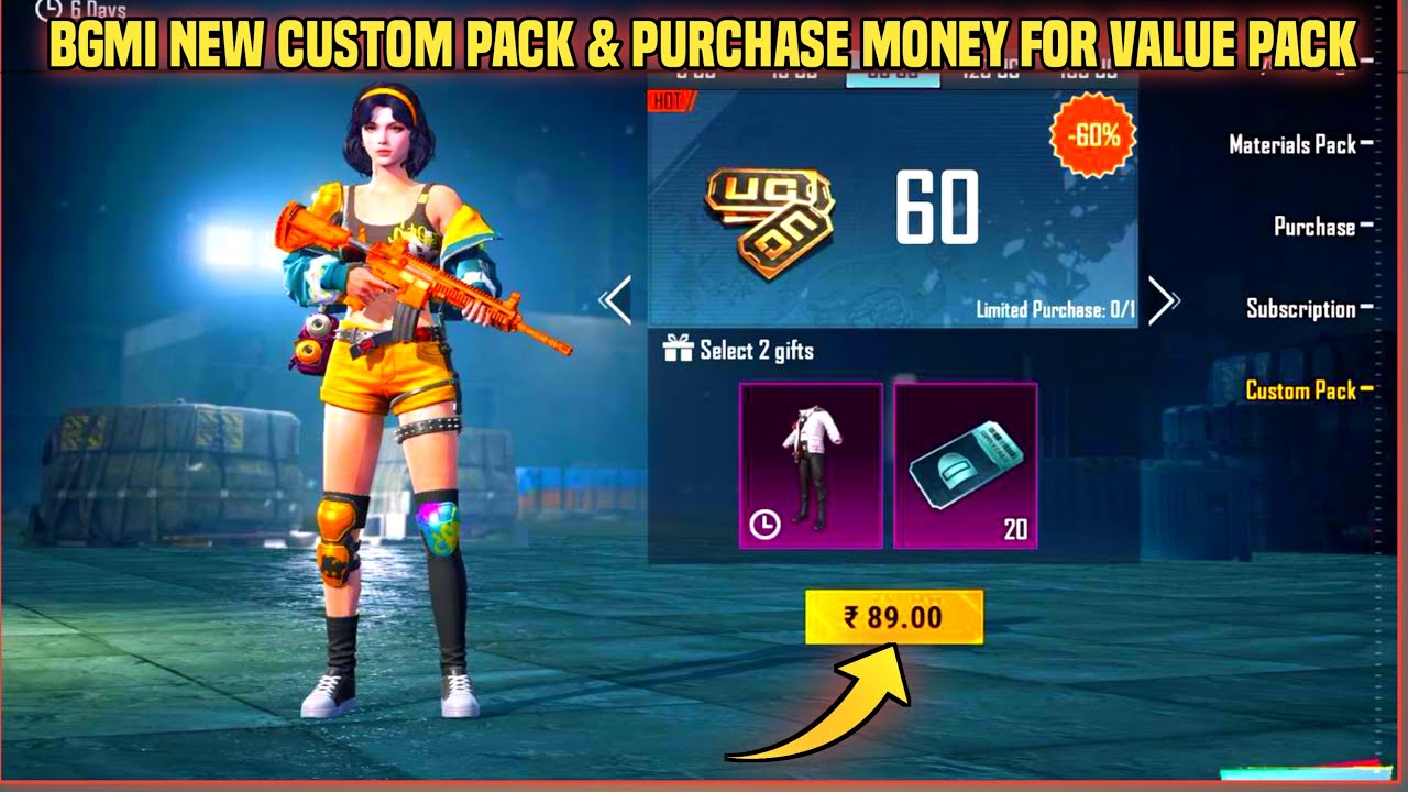 New Custom Pack Event In BGMI😍 Purchase Value For Money Pack🥳BGMI New ...