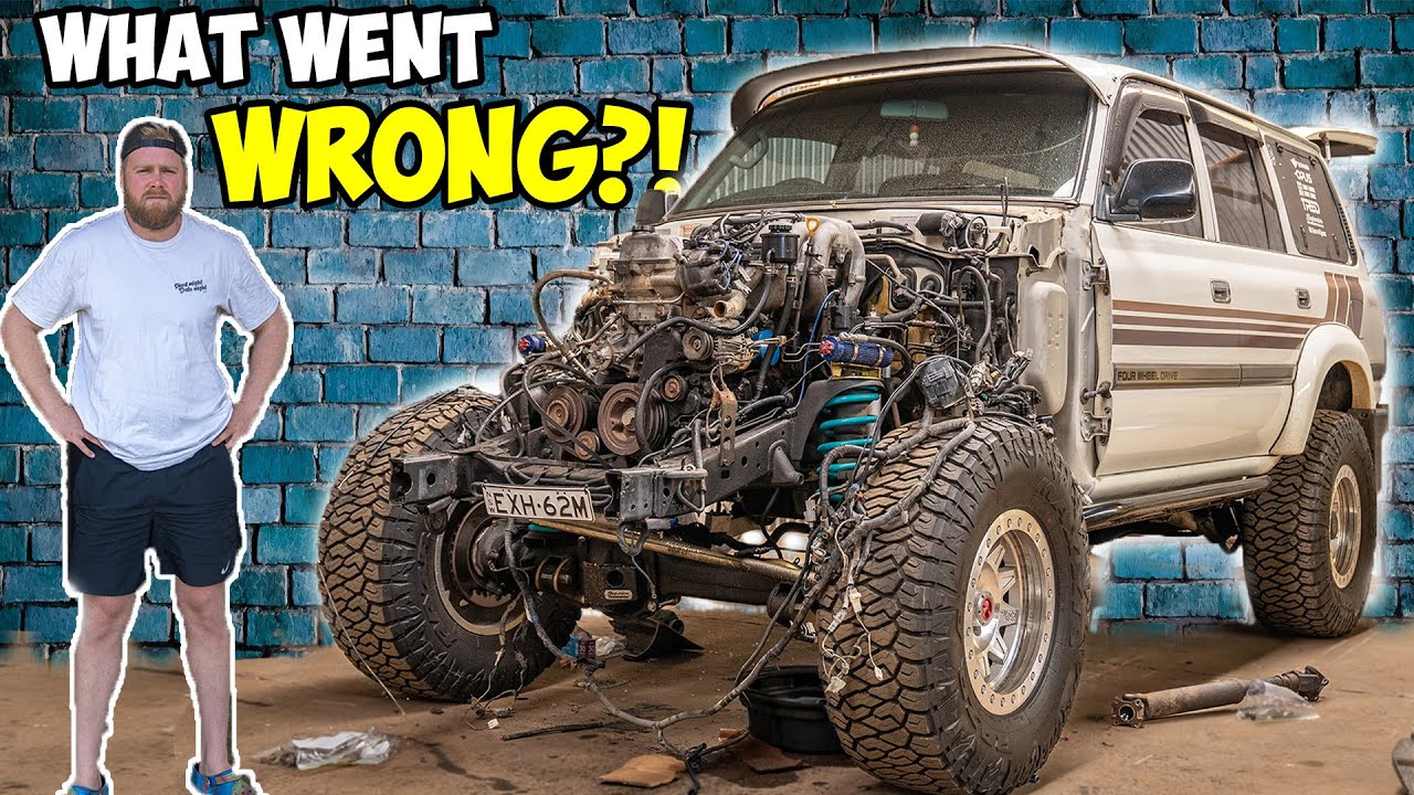 Turbo Barra engine converting our Toyota LandCruiser 80 series - YouTube