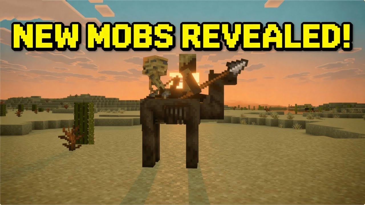 Minecraft – Introducing the Two New Mobs! 🐫 Camel & 🧟‍♂️ Husk Skeleton ...