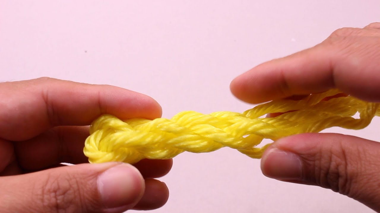 Back Splice - using a 3-strand rope - YouTube