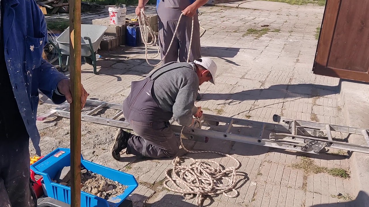 Dodgy ladder part one - YouTube