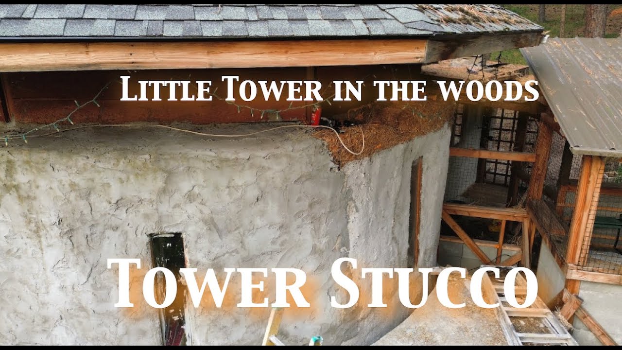 Straw bale Stucco. - YouTube