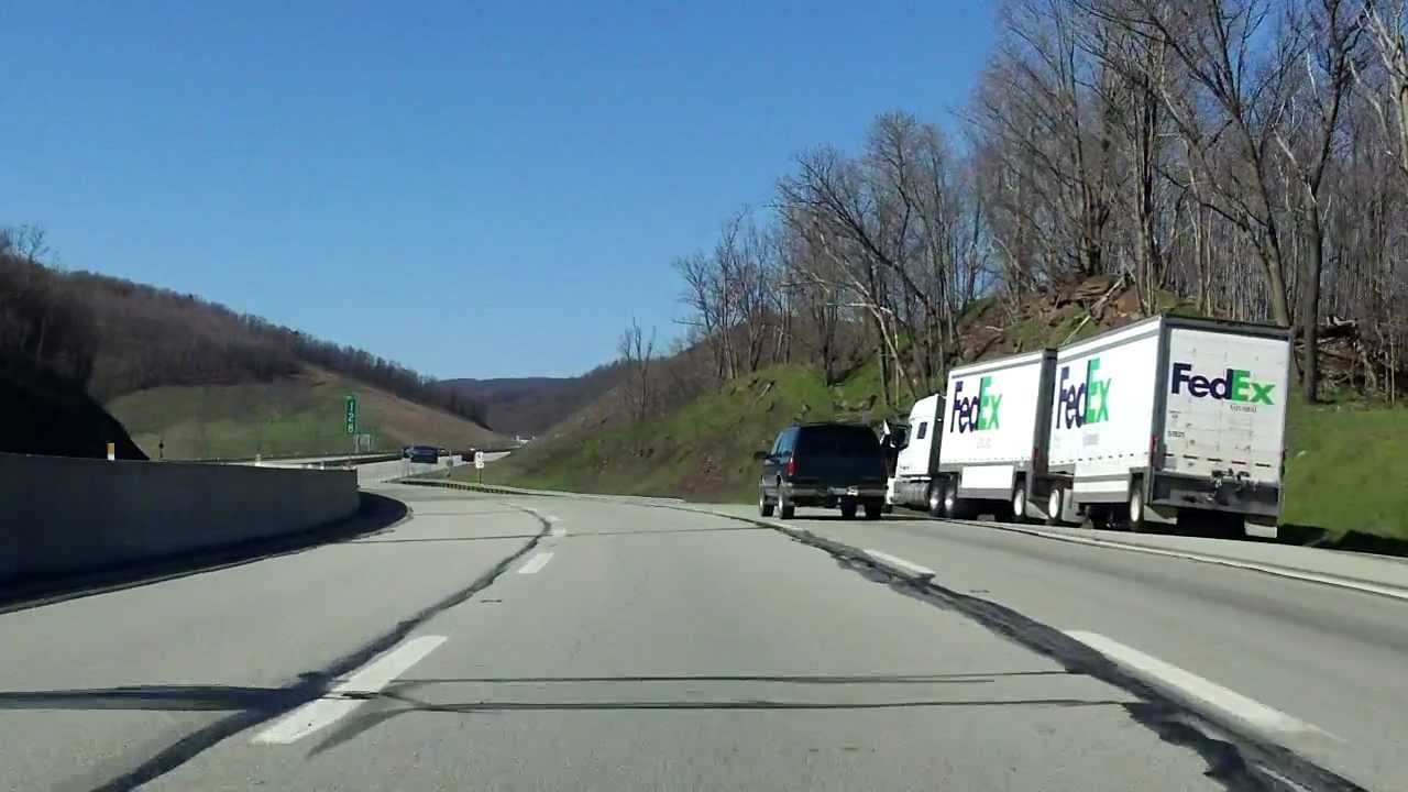 Pennsylvania Turnpike (Interstate 76 Exits 146 to 110) westbound (Part ...