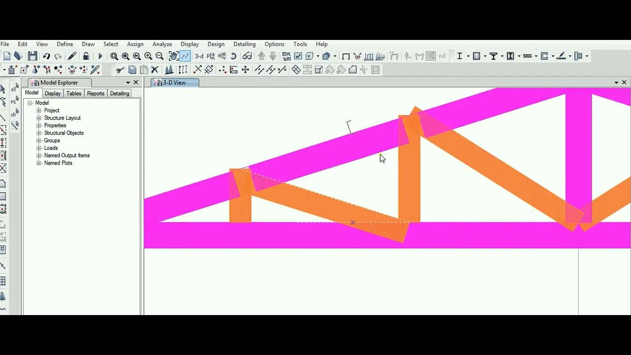 HOW TO LAY OUT STEEL C PURLINS ROOF TRUSS IN ETABS - INSERTION POINT ...