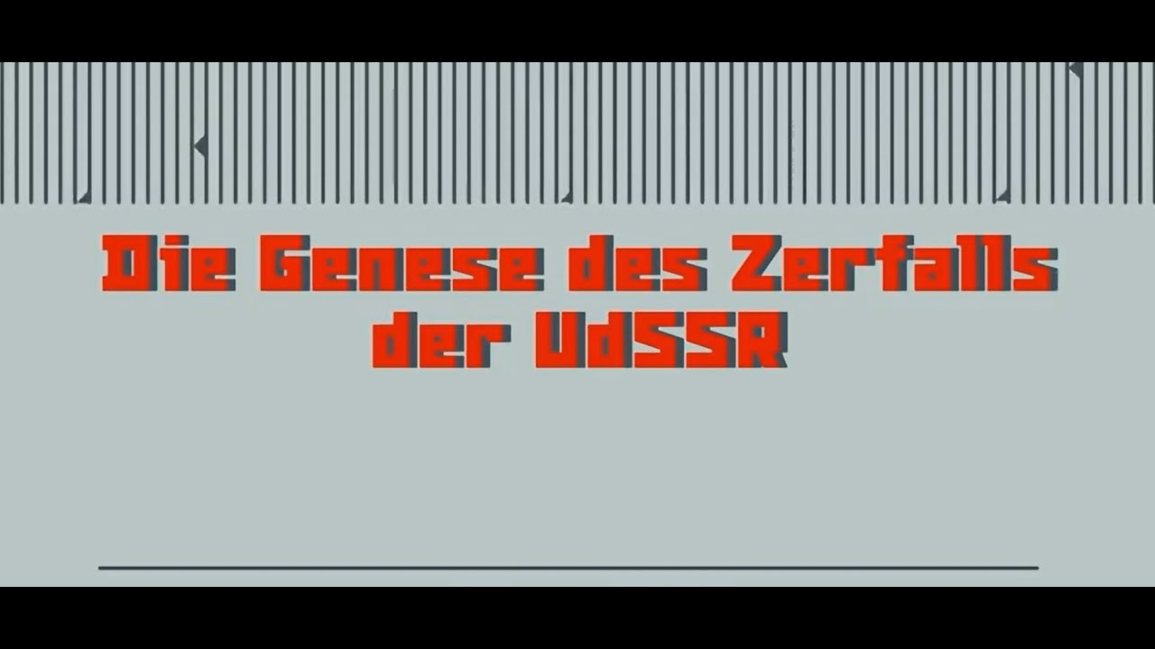 Die Genese des Zerfalls der UdSSR - Der Zerfall der UdSSR und wie es ...