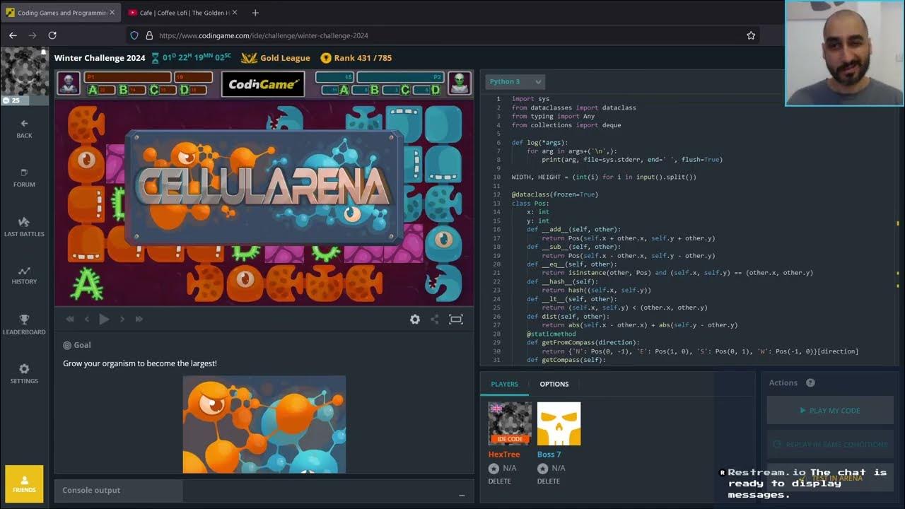 CodinGame Winter Challenge 2024 (Python) - Day 4 (finale) - YouTube