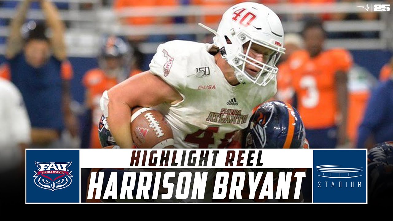 FAU TE Harrison Bryant Highlight Reel - 2019 Season | Stadium - YouTube