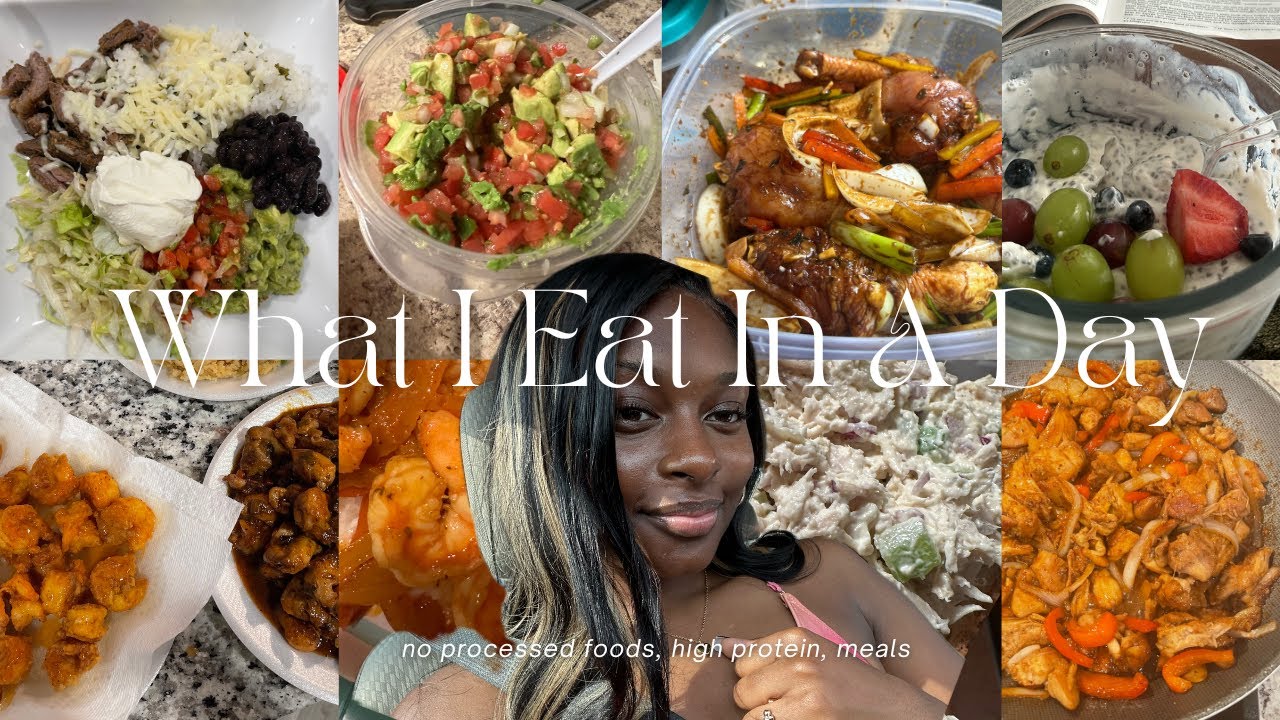 What I Eat In A Day | no processed food, whole food diet, high protein ...
