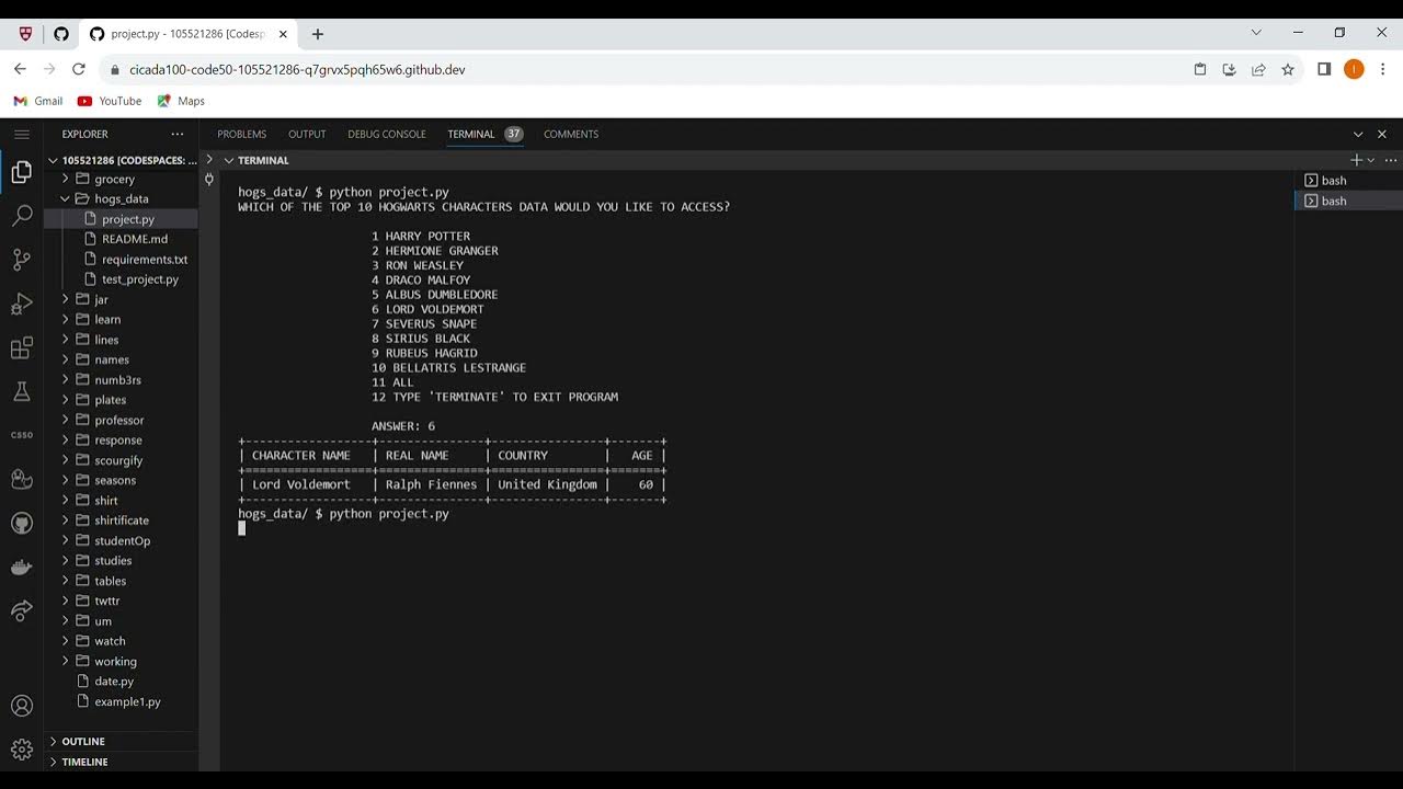 CS50p Final Project - YouTube