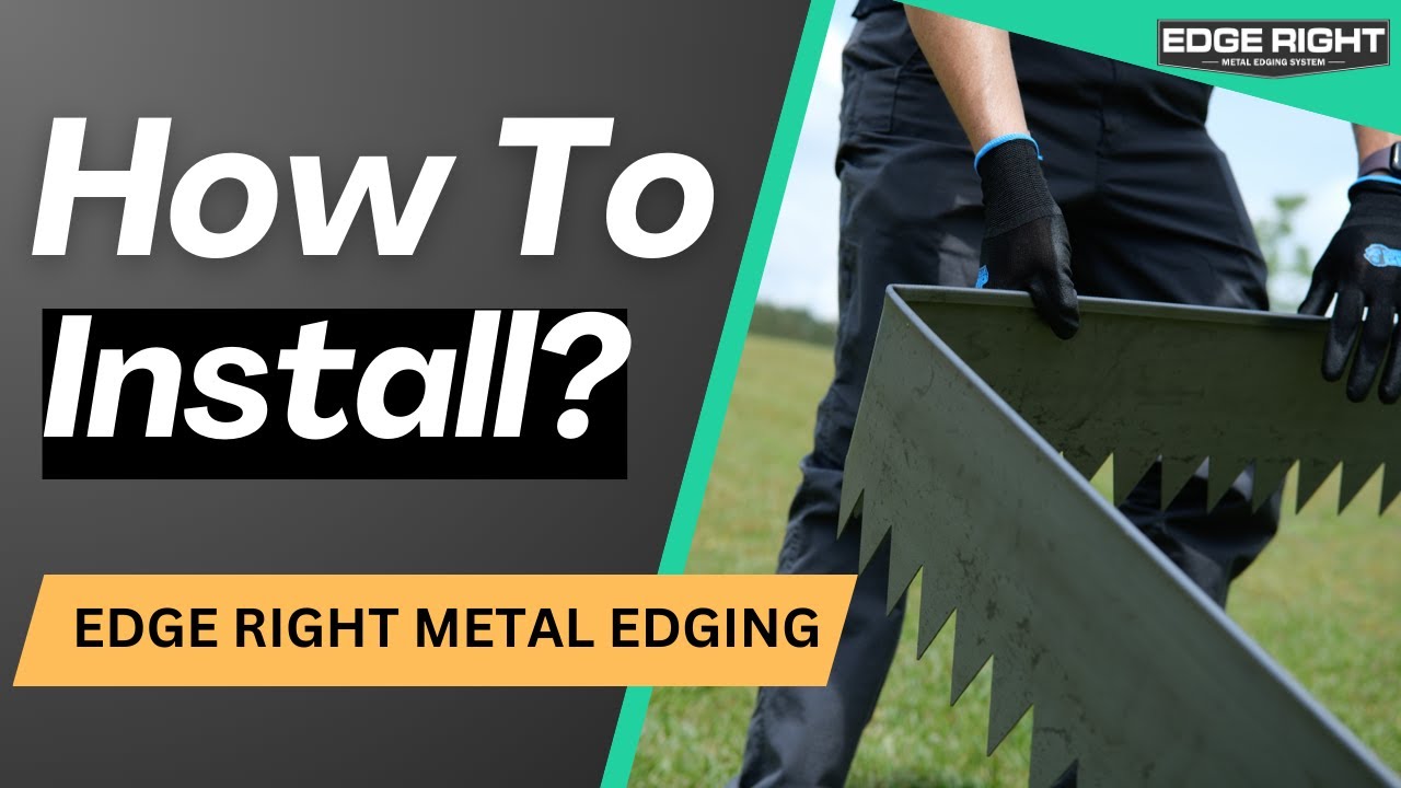 How to Install Edge Right Metal Edging: Bending, Curves & Easy ...
