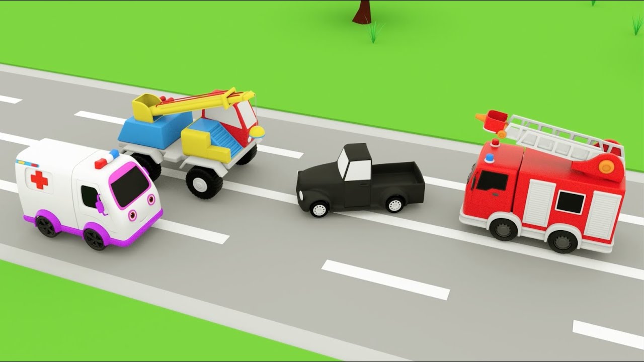 汽车宝贝工程队丨Baby car Engineering Team 5.Catch the little black car who is a ...