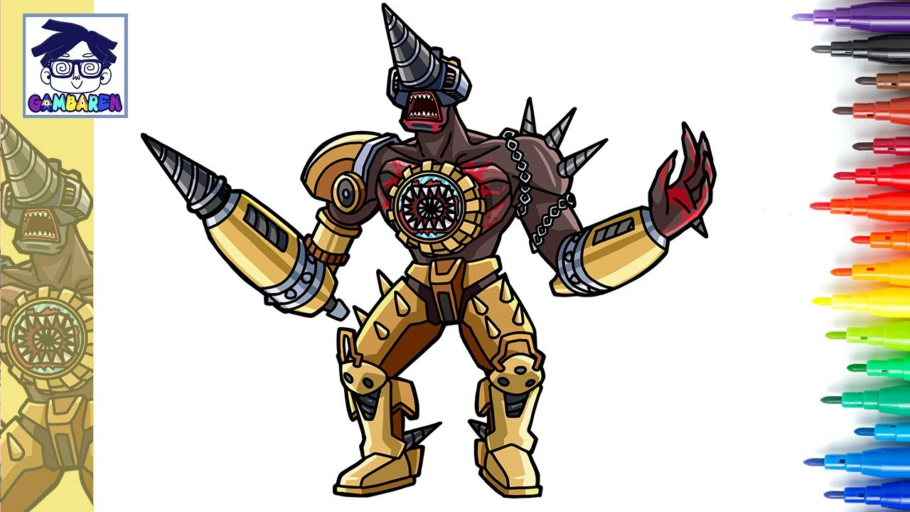 Cara Menggambar Zombie Titan Drillman Skibidi Toilet Zombie | New Virus ...