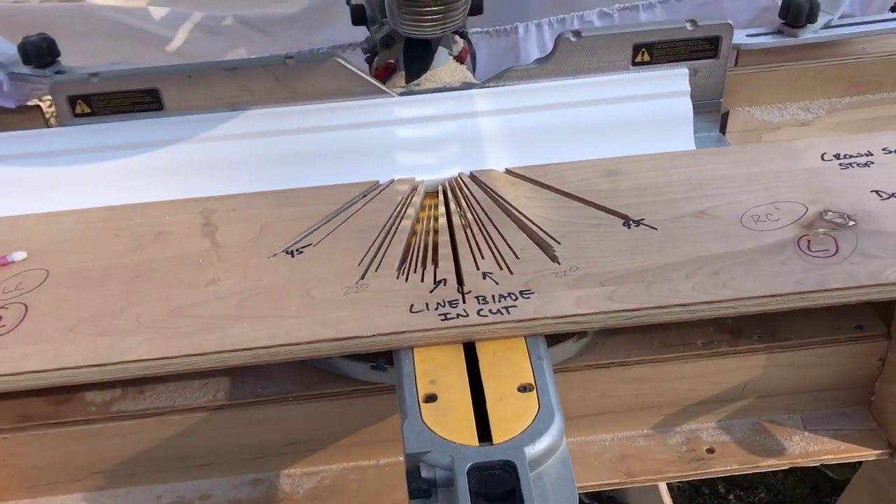 Cutting/Crown and Base Molding - YouTube