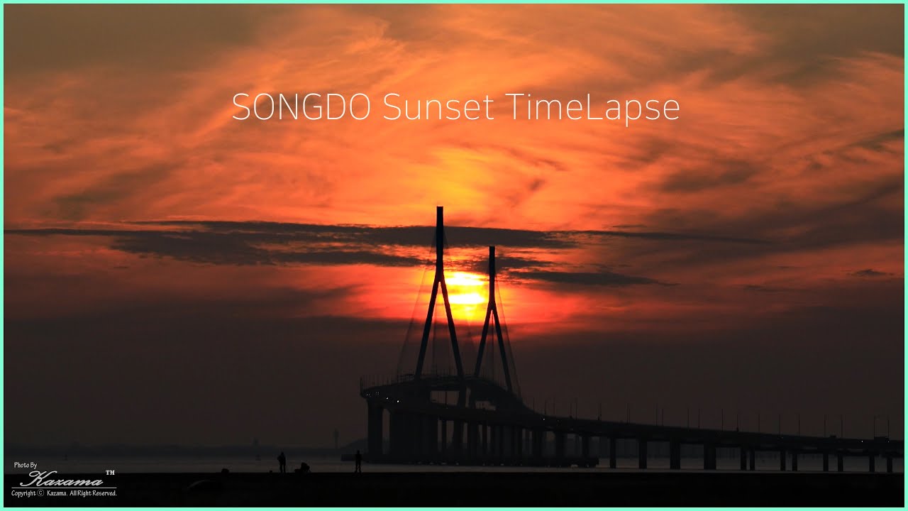 인천대교 노을&야경 타임랩스 (INCHEON Bridge Sunset & Nightscape 4K TimeLapse) - YouTube